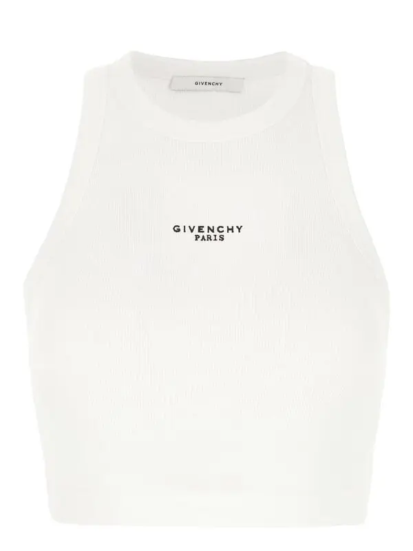 Givenchy Ribbed Crop Top - Multicolor
