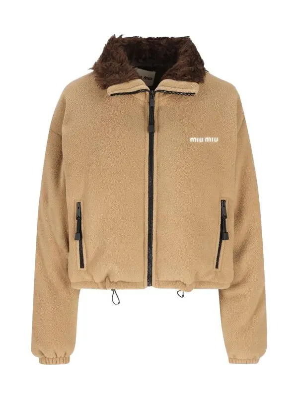 Miu Miu Fleece Down Jacket - Multicolor