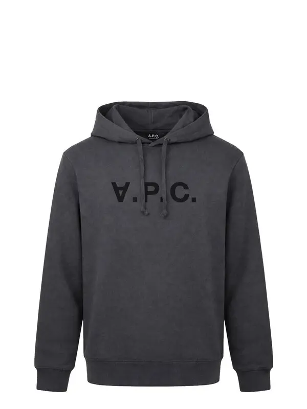 A.p.c. Sweatshirt With Logo - Black