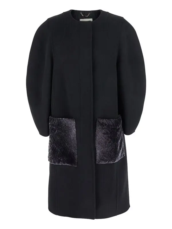 Fendi Wool Blend Coat - Multicolor