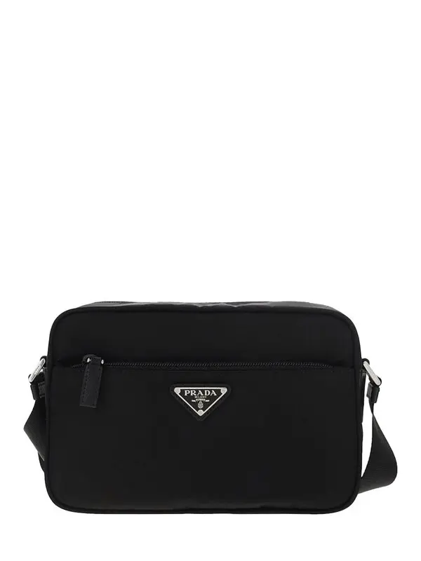 Prada Re-nylon And Saffiano Leather Bag - Black