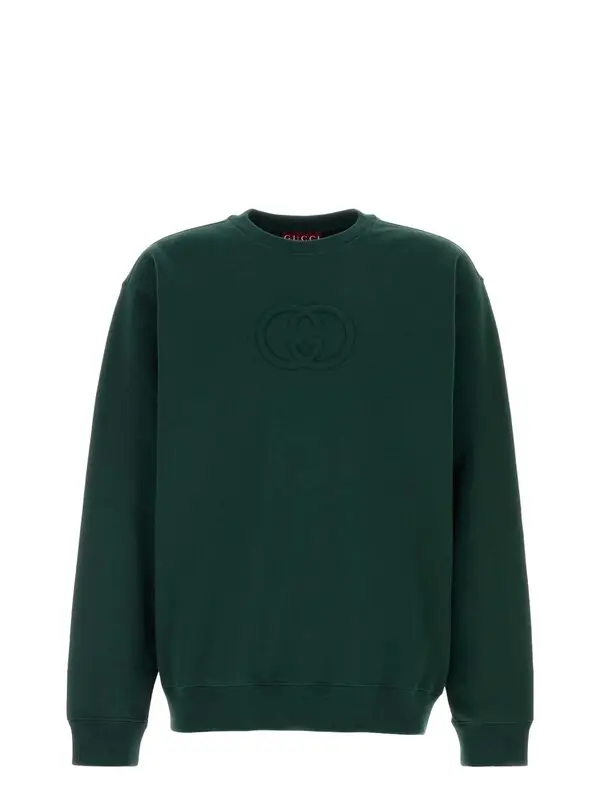 Gucci Bottle Cotton Sweatshirt - Green