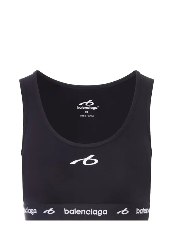 Balenciaga Techwear Tank Top In Technical Fabric - Black