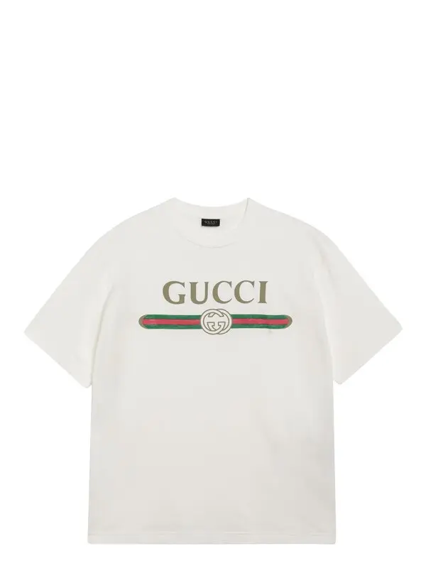 Gucci Cotton And Silk T-shirt - White