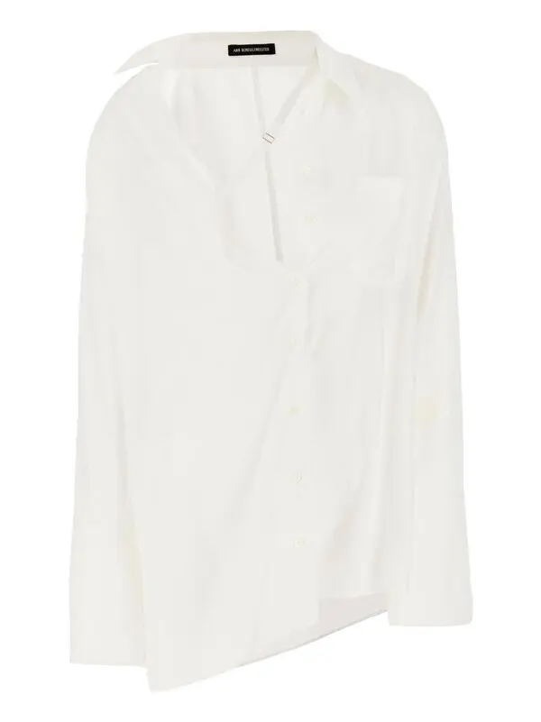 ANN DEMEULEMEESTER Cotton Button Up Shirt - Multicolor