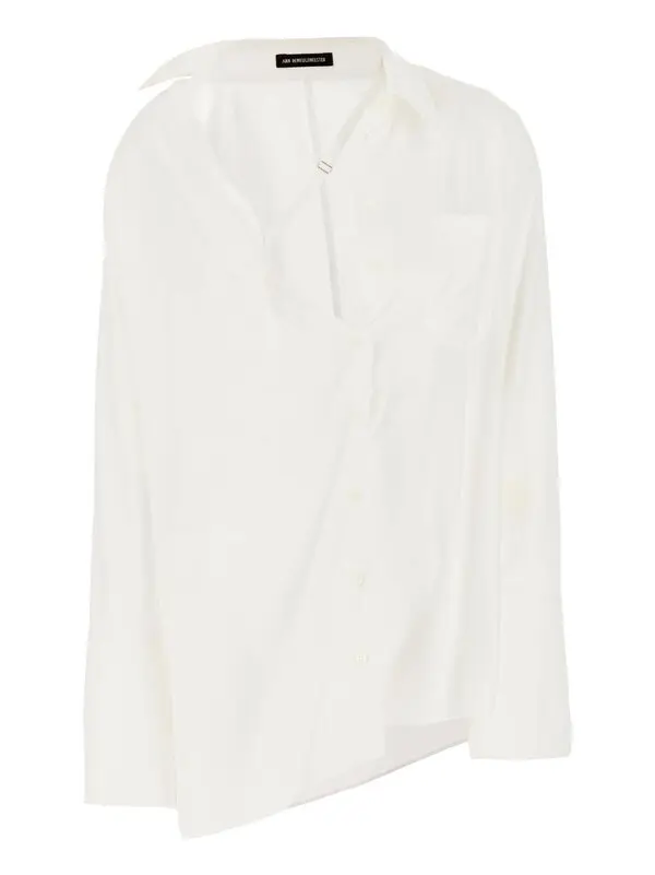 ANN DEMEULEMEESTER Cotton Button-up Shirt - Multicolor