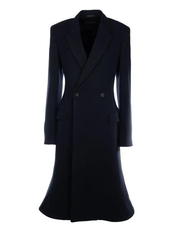 Balenciaga Tailored Long Overcoat - Multicolor