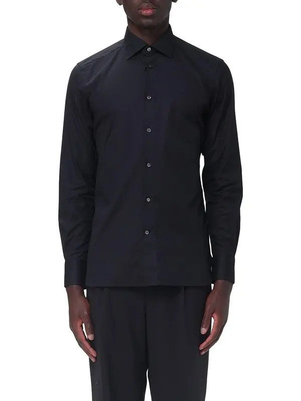 Zegna Classic Cotton Shirt - Black