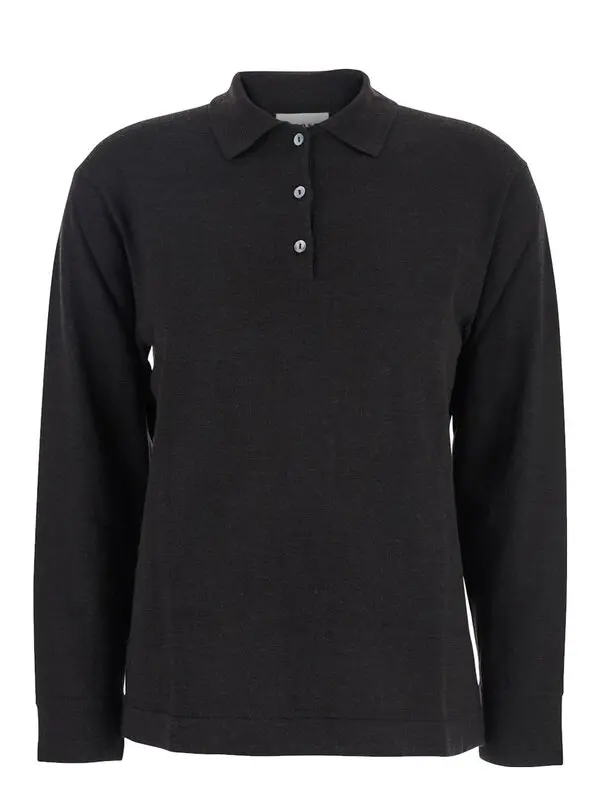 P.a.r.o.s.h Wool Polo Shirt - Brown