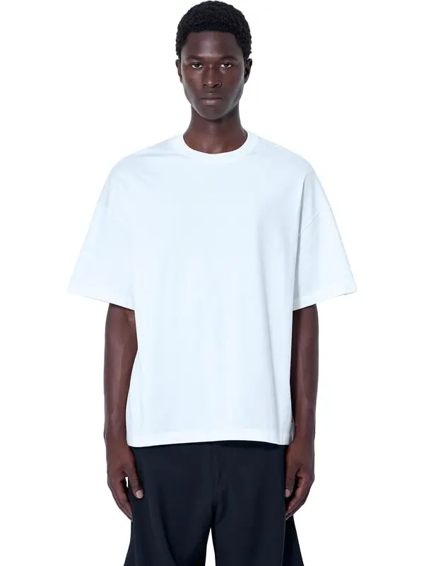 JIL SANDER Cotton Jersey Crewneck T-shirt - White
