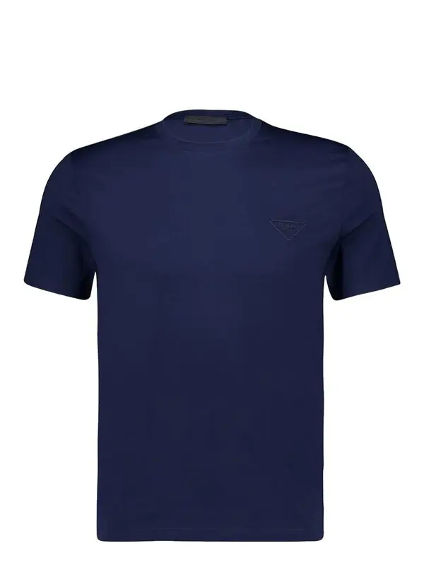 Prada Basic Cotton T-shirt - Blue
