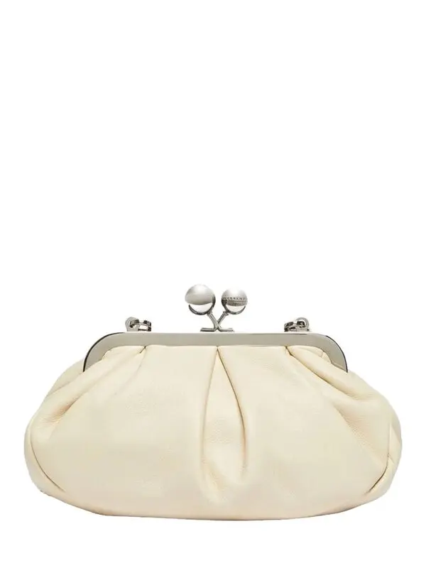 Max Mara Leather Crossbody Bag - Cream