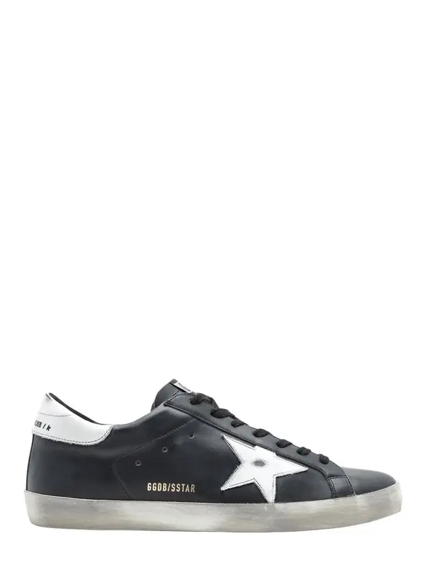 GOLDEN GOOSE Super-star Leather Sneakers - Black