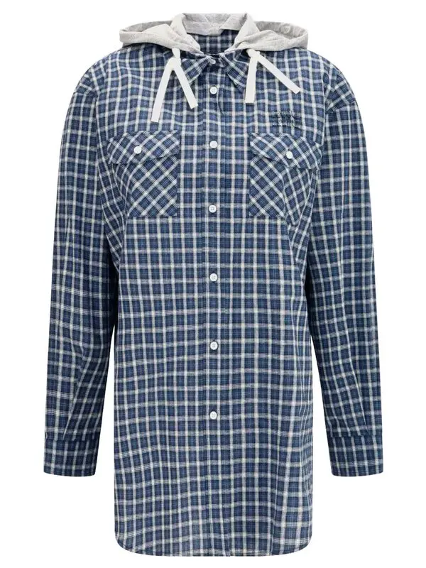 Miu Miu Plaid Dress - Blue