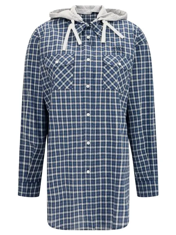 Miu Miu Plaid Dress - Blue