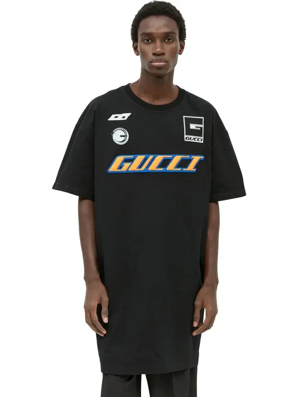 Gucci Logo Emblems T-shirt - Black