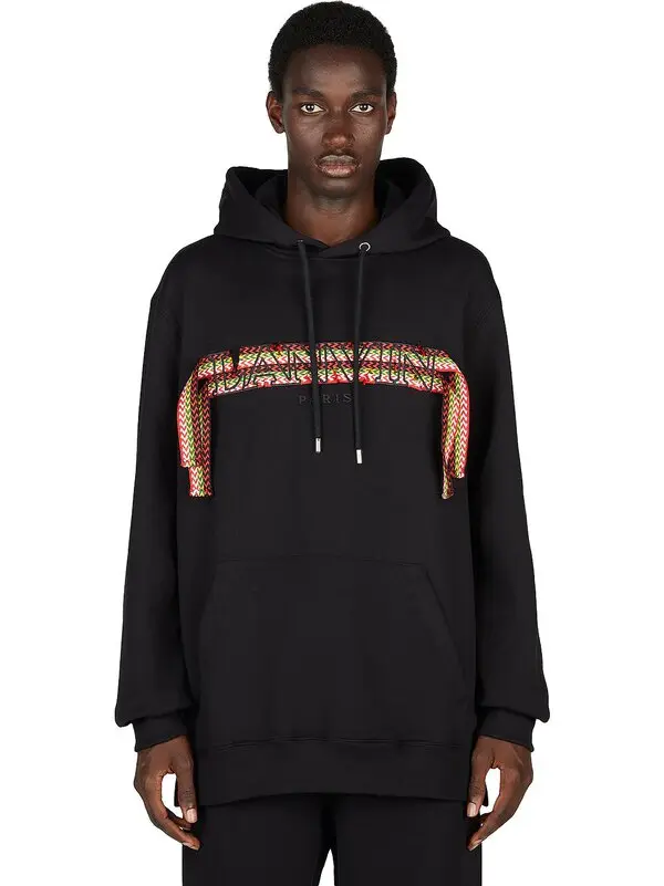 LANVIN Curblace Hooded Sweatshirt - Black