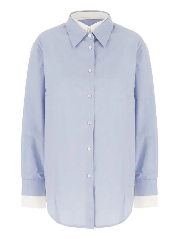 Acne Studios Classic Collar Long Sleeve Button Up Shirt - Multicolor