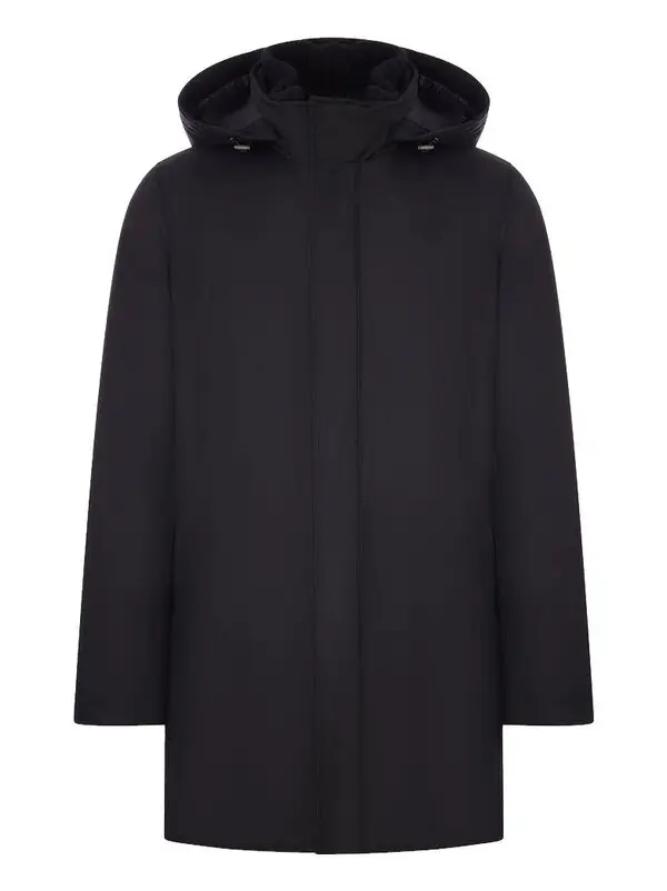 Herno Technical Hooded Parka - Black