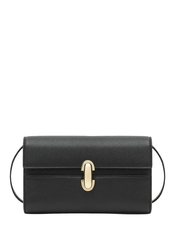 Savette Leather Symmetry Mini Crossbody Bag - Black