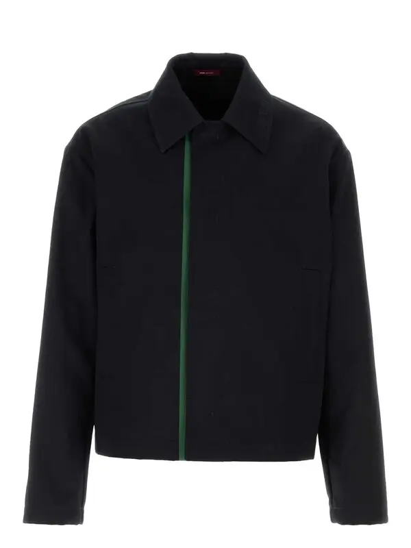 Gucci Midnight Blue Gabardine Jacket - Black