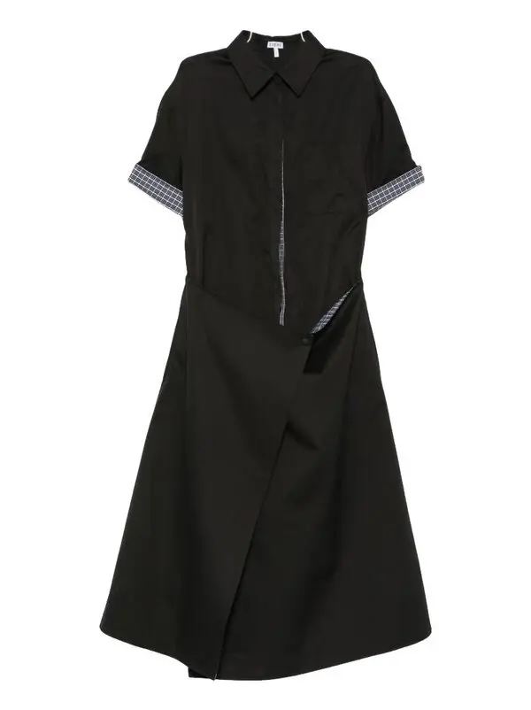 Loewe Cotton And Silk Long Dress - Multicolor