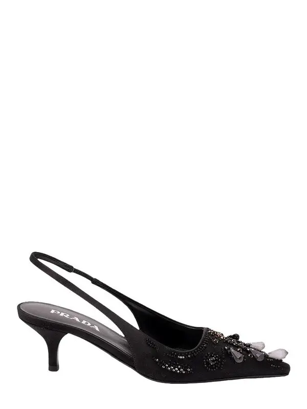 Prada Raso Slingback Pumps - Multicolor