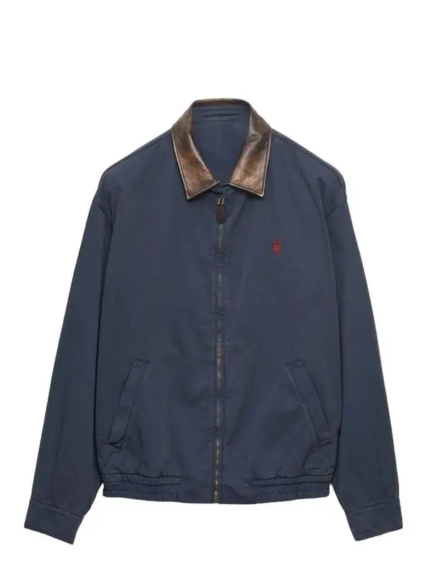 Prada Cotton Bomber Jacket - Blue