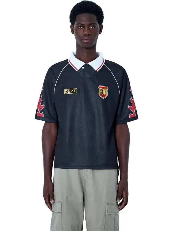 GALLERY DEPT. Embroidered Polo Shirt - Black