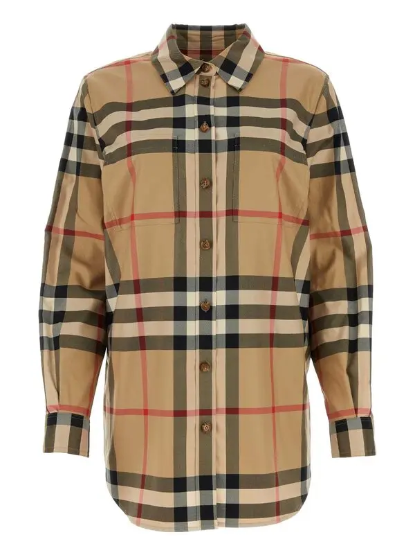 Burberry Embroidered Cotton Shirt - Multicolor