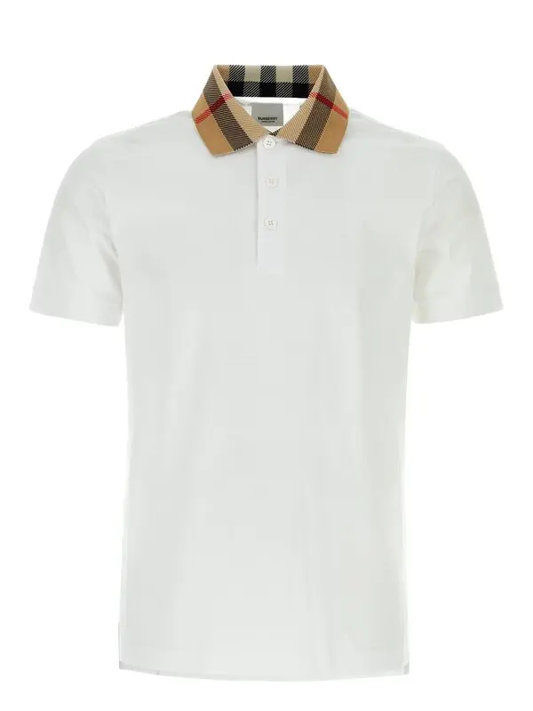 Burberry Piquet Polo Shirt - White