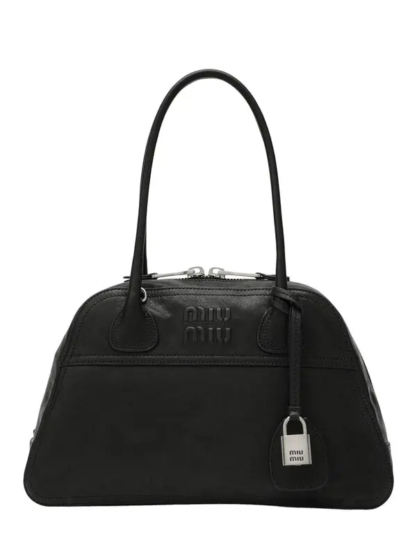 Miu Miu Vivant Nappa Leather Bag - Black