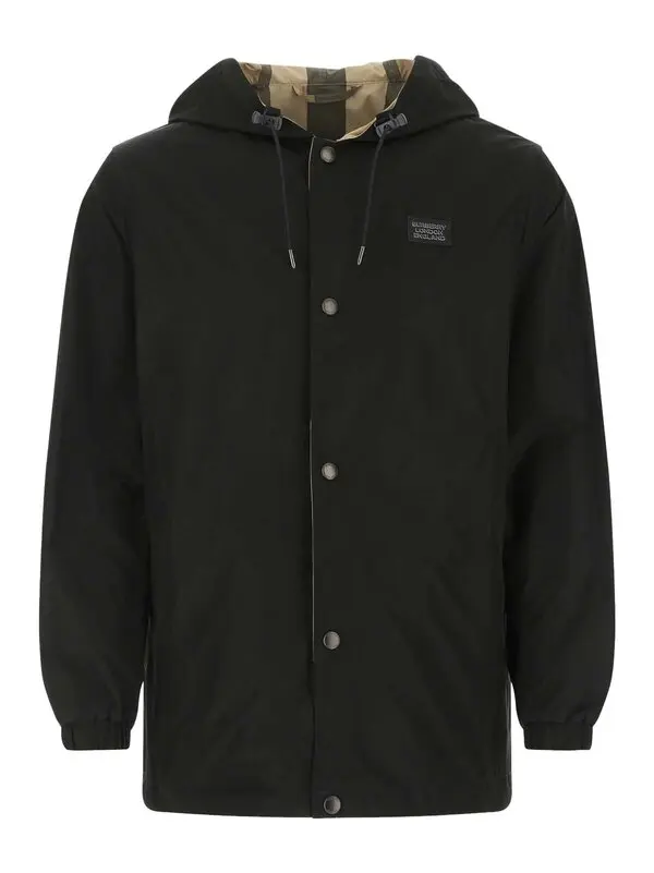 Burberry Polyester Reversibile K-way - Black