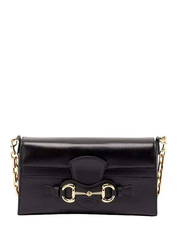 Gucci Calf Leather Horsebit Cross Body Bag - Multicolor