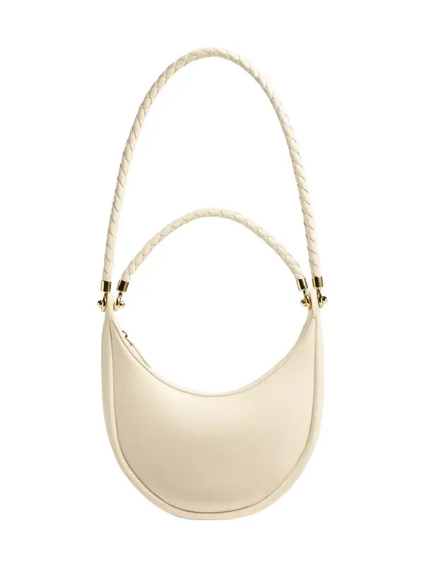 Bottega Veneta Calf Leather Shoulder Bag - Cream