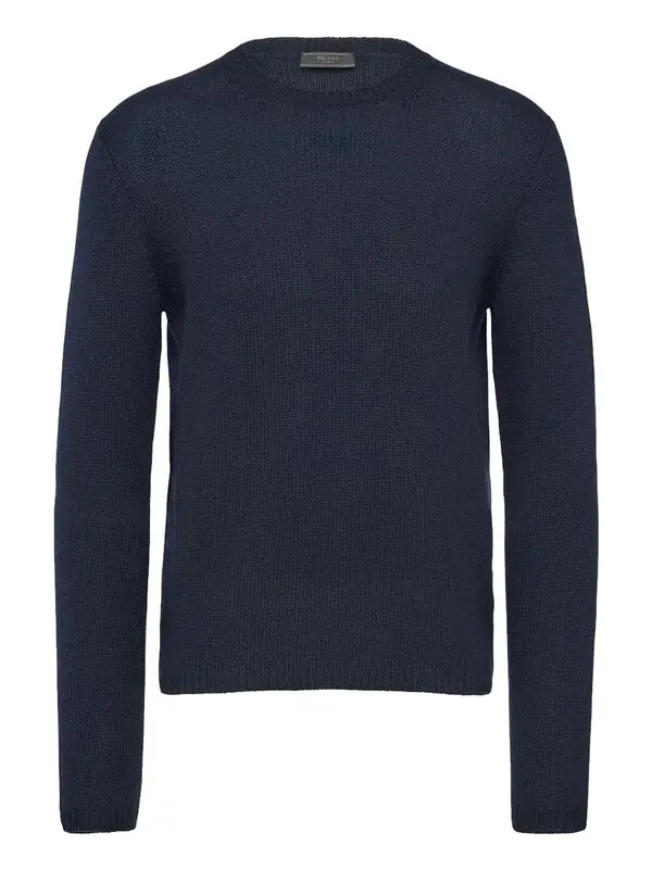 Prada Polyester Pullover Sweater - Blue