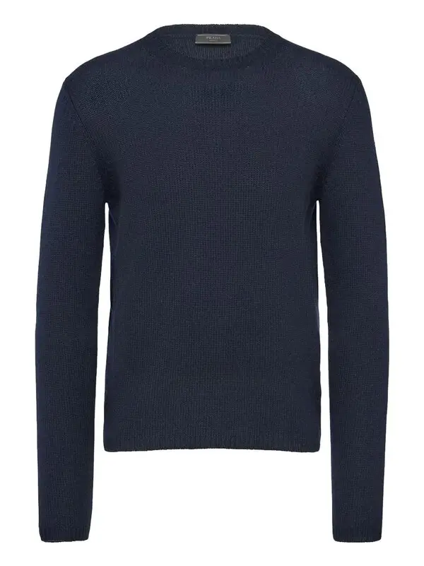 Prada Polyester Pullover Sweater - Blue