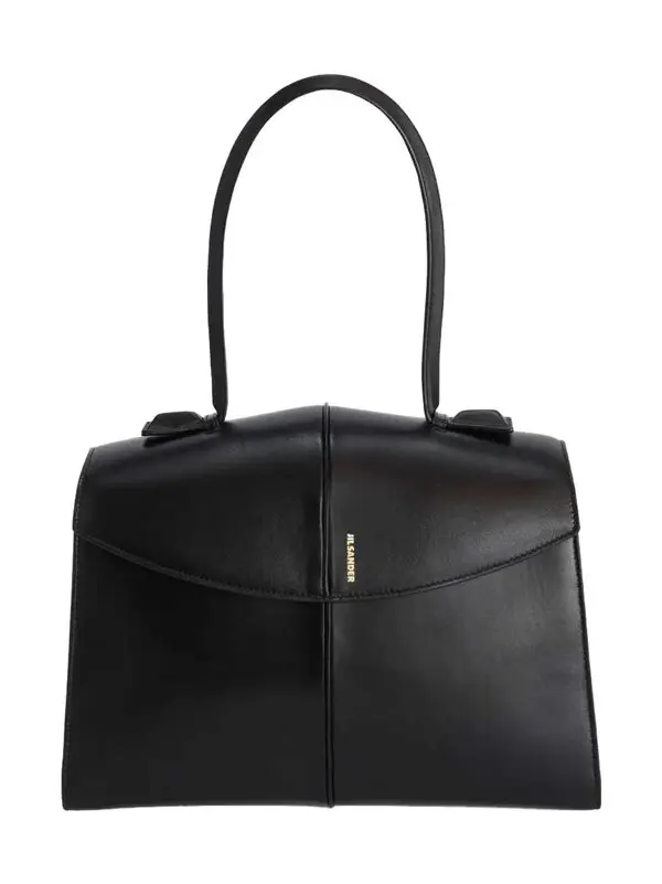 JIL SANDER Linea Leather Tote Bag - Black
