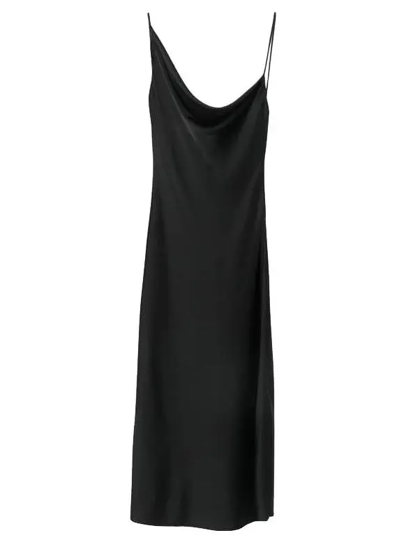 Stella McCartney Asymmetric Slip Dress - Black