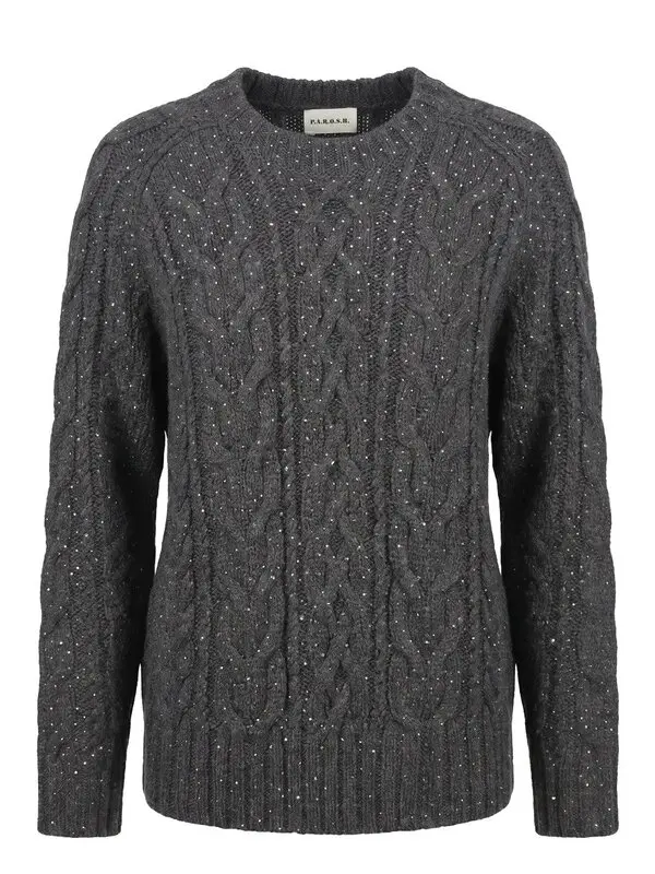 P.a.r.o.s.h Wool Cable Knit Sweater - Multicolor