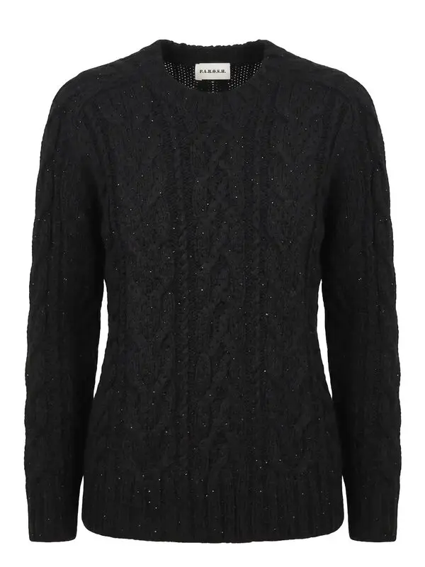 P.a.r.o.s.h Wool Cable Knit Sweater - Multicolor