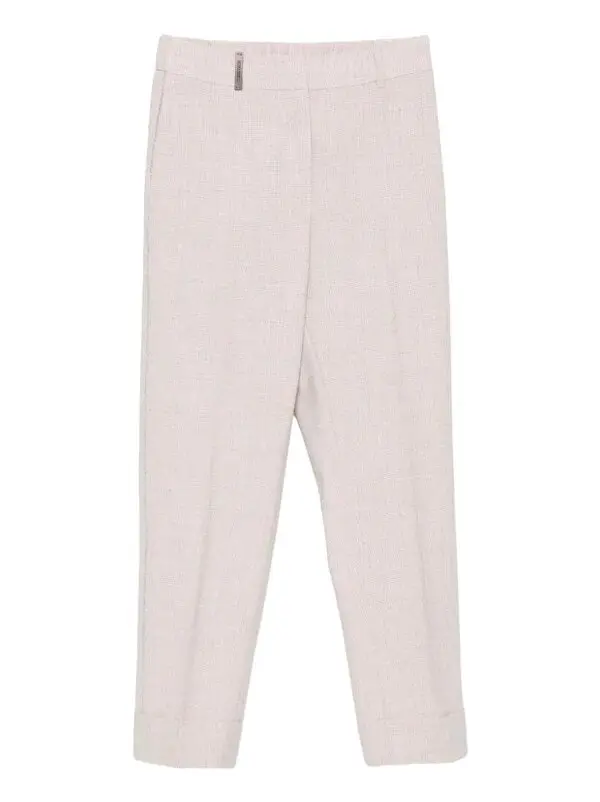 Peserico Wool Tailored Pants - Multicolor