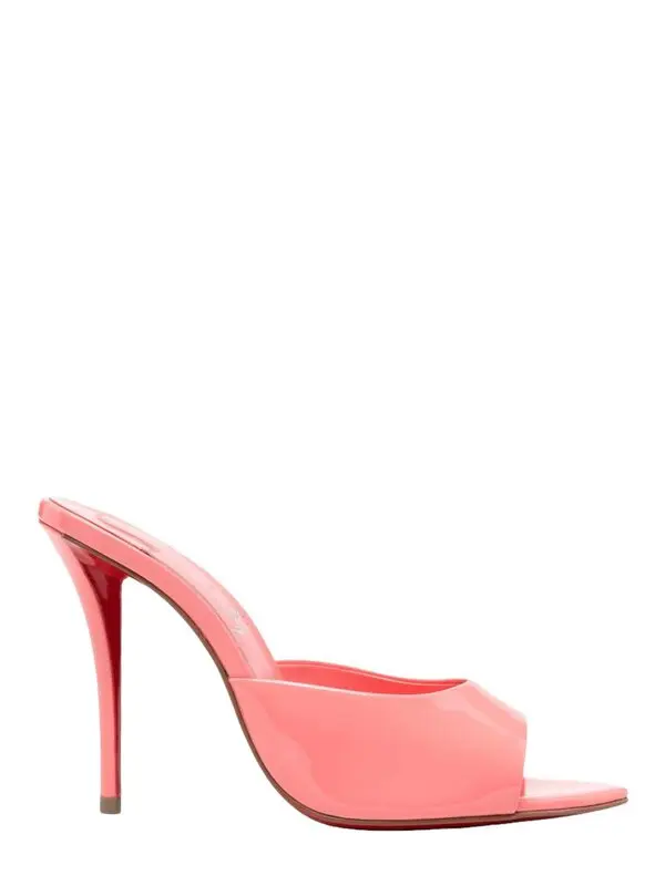 CHRISTIAN LOUBOUTIN Miss Z Patent Leather Mules - Multicolor