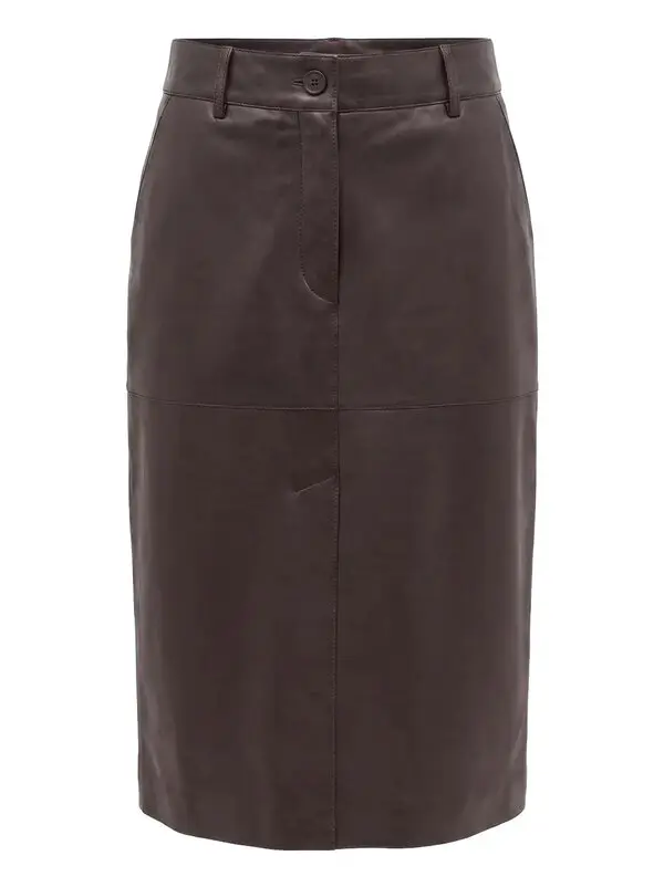P.a.r.o.s.h Leather Skirt - Multicolor