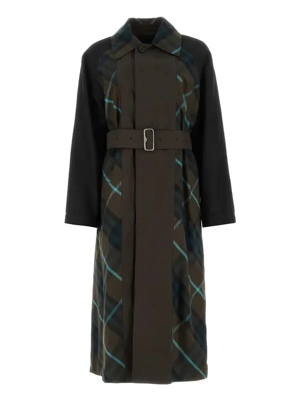 Burberry Embroidered Gabardine Bradford Trench Coat - Multicolor