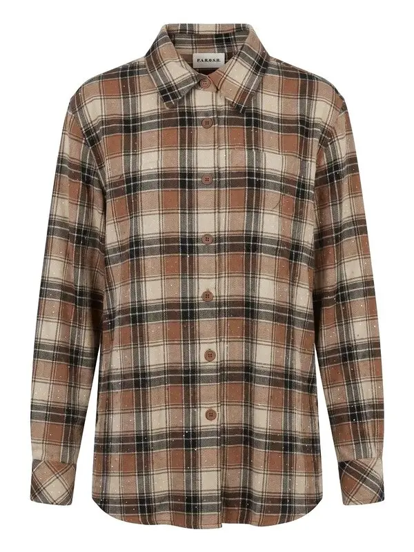 P.a.r.o.s.h Cotton Plaid Shirt - Multicolor