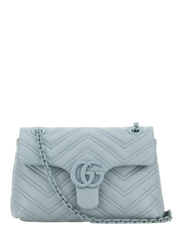 Gucci Gg Marmont Small Shoulder Bag - Blue
