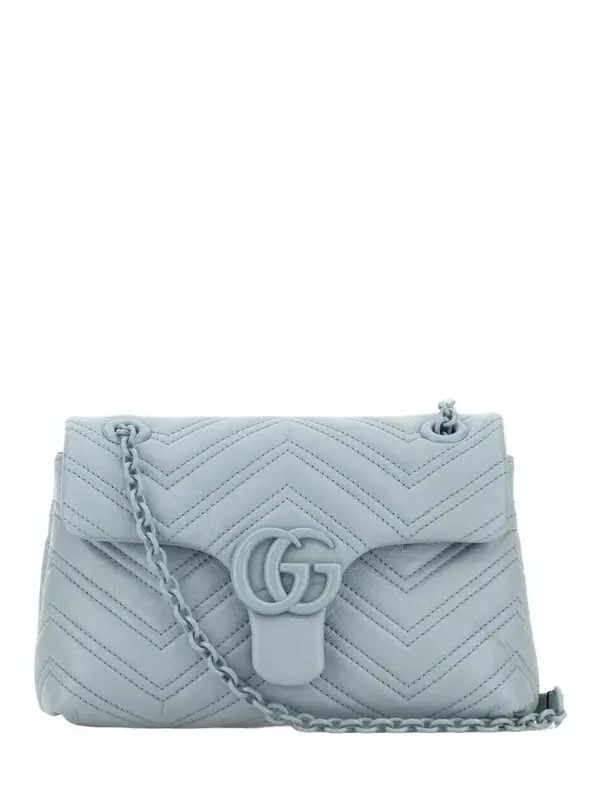 Gucci Gg Marmont Small Shoulder Bag - Blue