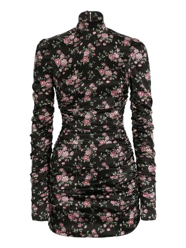Dolce & Gabbana Short Floral Ruffled Dress - Multicolor