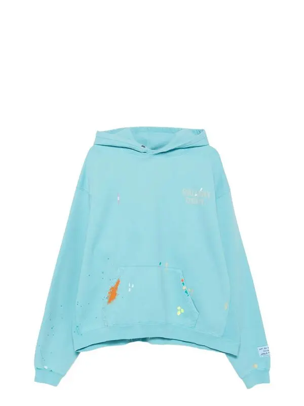 GALLERY DEPT. Paint-splatter Logo Hoodie - Blue